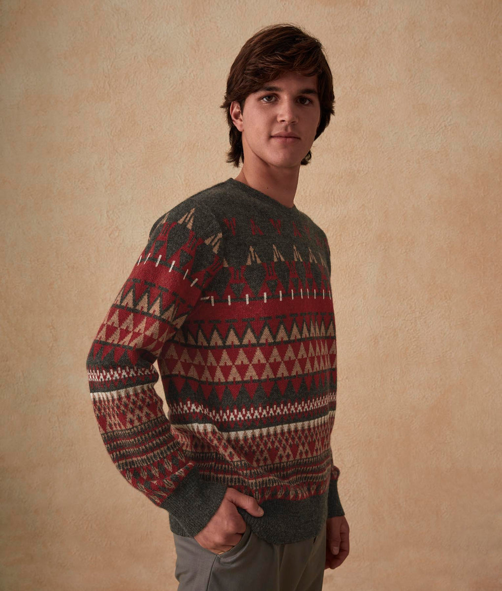 Geometric Patterns Sweater – Sol Alpaca USA