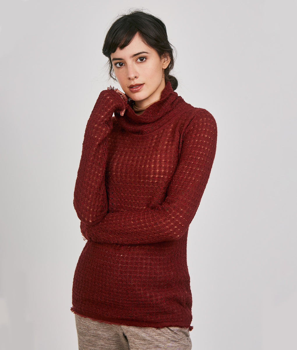 Light Cowl Neck Sweater – Sol Alpaca USA